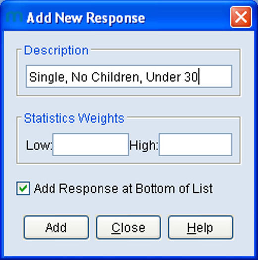 Creating a user defined question - mtab wikisupport