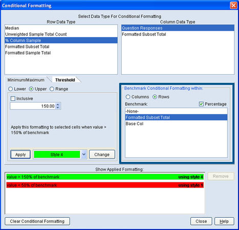 Applying a conditional format - mtab wikisupport